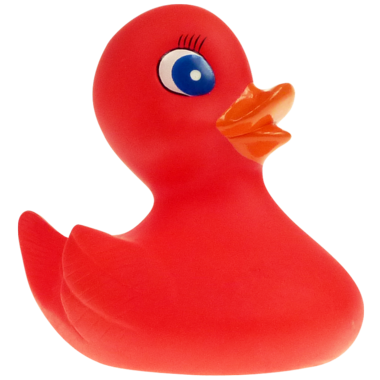 Badeente Agathe Rot - Badeenten